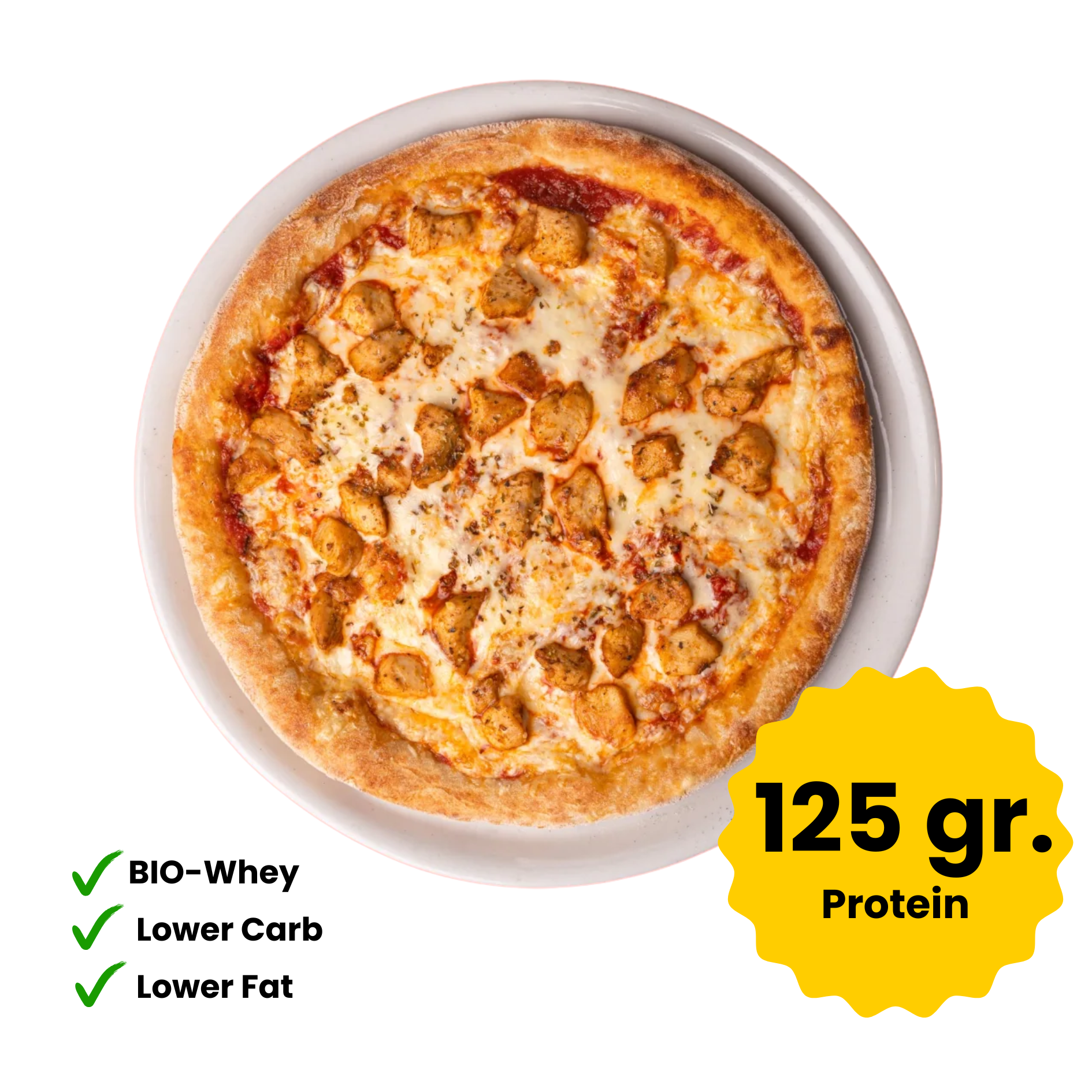 High Protein Chicken Pizza – 125 g Protein, knapp 1.000 kcal ...